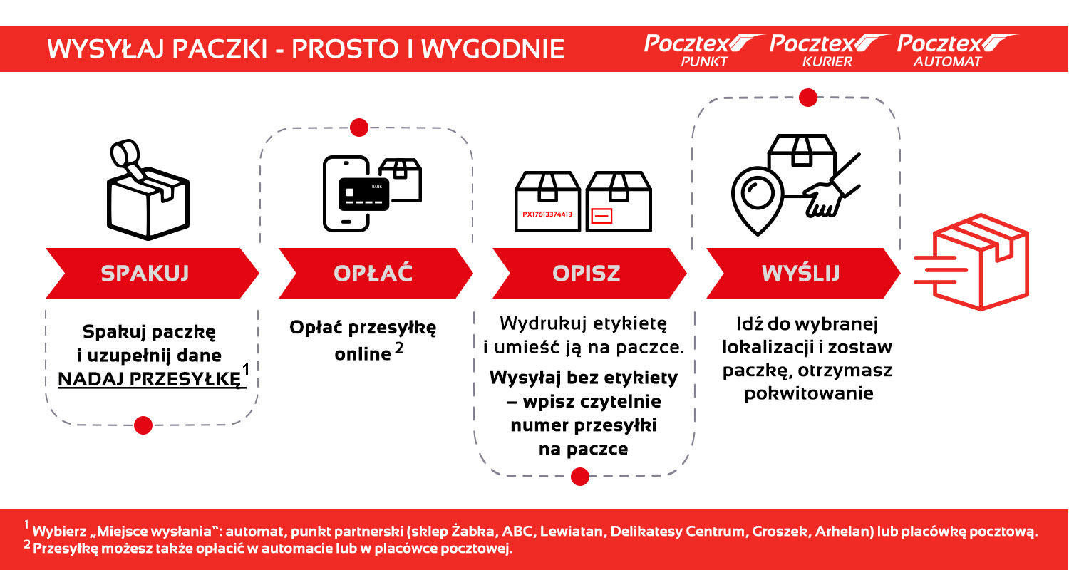 Wszystko w jednym miejscu. Pocztex - wysyłaj i odbieraj, także BEZ ...
